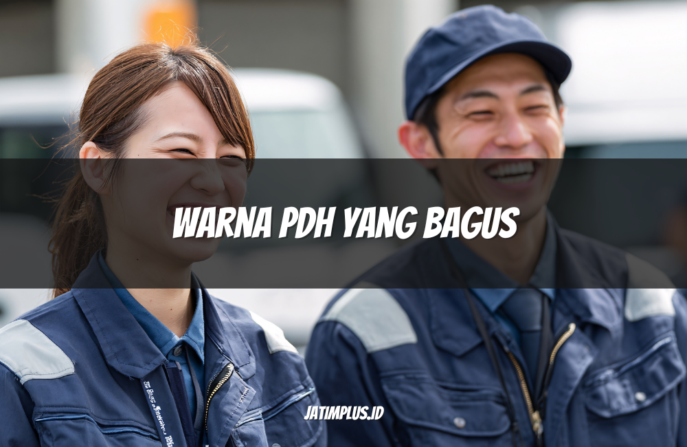 Warna PDH yang Bagus: Rekomendasi Terbaik untuk Seragam Profesional ...